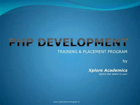 PPT PHP DEVELOPMENT PowerPoint Presentation Free Download ID 4866469