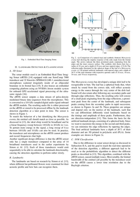 Detecting And Classifying Bio Inspired Artificial Landmarks Using In Air 3d Sonar Deepai