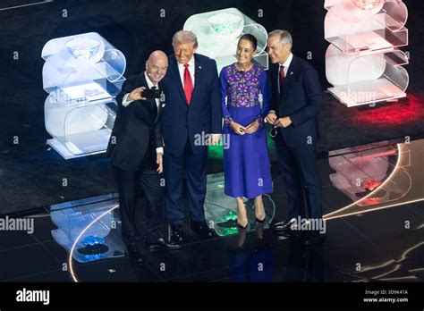 Fifa President Gianni Infantino President Donald Trump Mexico