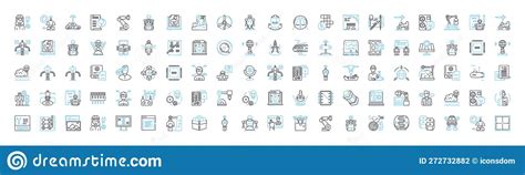 D Modeling Vector Line Icons Set D Modelling Modeling Designs Rendering Animation