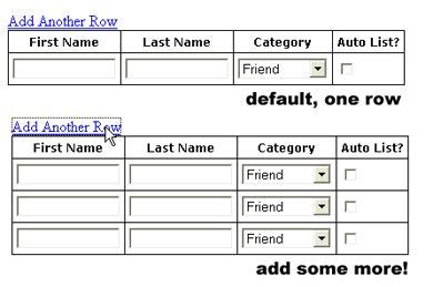 An Abstract Add Row Class For Dynamic Table Rows Premium Content Articles DMXzone COM