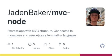 github jadenbaker mvc node express app with mvc structure connected