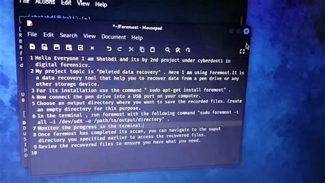 Shatabdi Malik On Linkedin Cyberdosti Digitalforensics Datarecoverytool Foremost