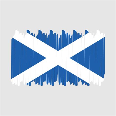 Scotland Flag Brush Vector 20072837 Vector Art At Vecteezy