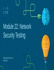 Network Security V Module Pptx Module Network Security Testing Networking Security
