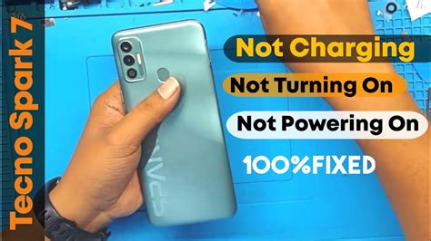 tecno spark 7 not charging not turning on tecno phone not powering