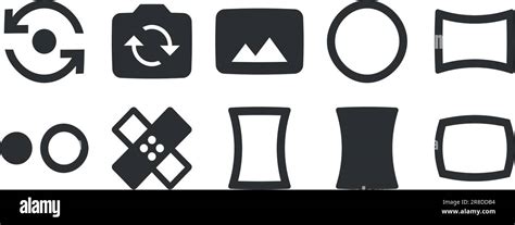Set Of 10 Icons Image Modern Thin Line Icons Outline Isolated Signs