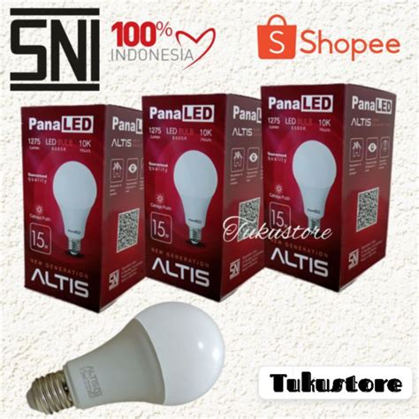 Jual Lampu Led Bulb Panaled Altis Watt Putih Super Terang Shopee