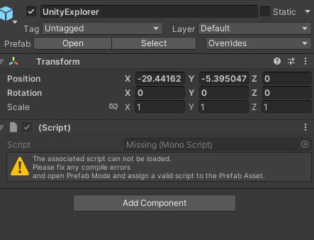 Bug Unable To Load Issue Sinai Dev UnityExplorer GitHub