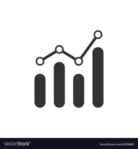 Analytics Icon Design Template Isolated Royalty Free Vector