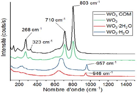 Spectres Raman Des Trois Phases Wo3·xh2o X 0 1 2 Download