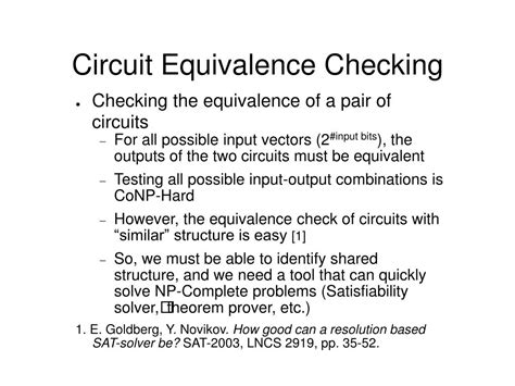 Ppt Equivalence Checking Powerpoint Presentation Free Download Id