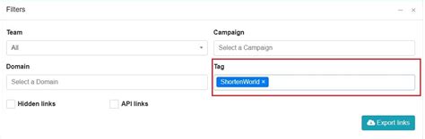 How To Add Or Remove Tags In ShortenWorld ShortenWorld