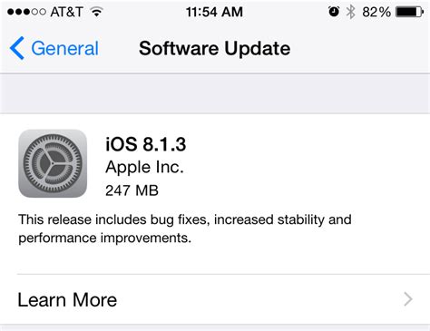Apple Releases IOS 8 1 3 Software Update W Stability Improvements Reduces Space Required To