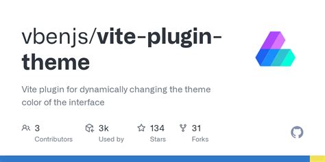 GitHub Vbenjs Vite Plugin Theme Vite Plugin For Dynamically Changing The Theme Color Of The