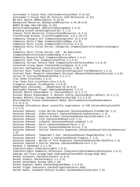 Mods Ksp Pdf Outer Space Sky