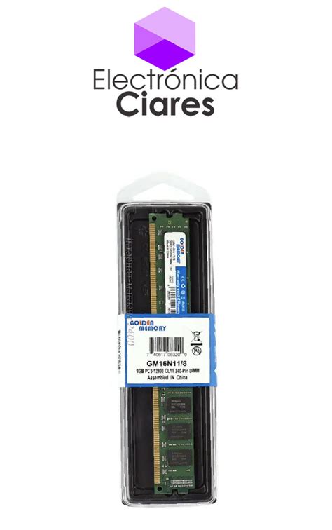 Memoria Ddr3 8gb 1600mhz 1 5v Desktop Golden