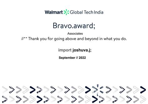 Joshuva Antony On Linkedin Thanks Walmart Global Tech India For The
