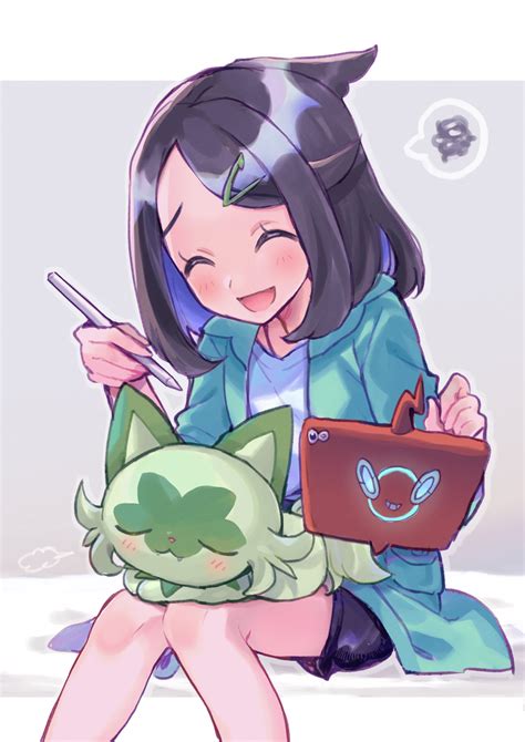 Rotom Rotom Phone Sprigatito And Liko Pokemon And More Drawn By Abe Kumayu Danbooru