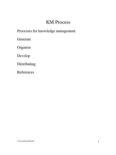 Km Process Ii Pdf Knowledge Management Cognitive Science
