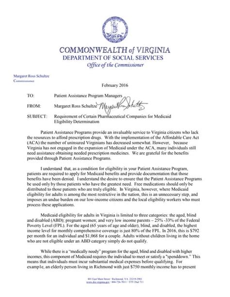Medicaid Letter Pdf