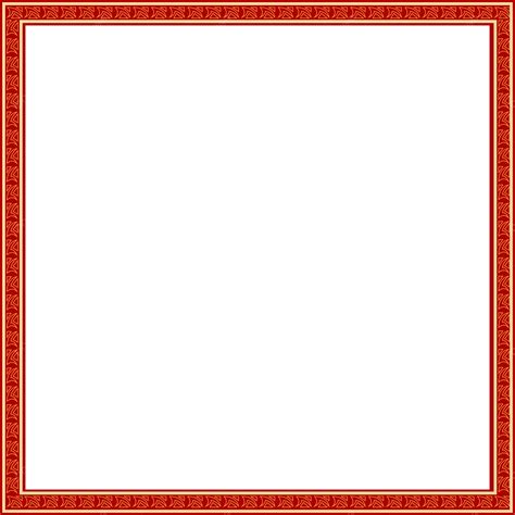 중국어 평면 빈티지 전통 프레임 테두리 디자인 배경 벡터 중국 국경 빨간색 빈티지 테두리 중국 전통 국경 Png 일러스트