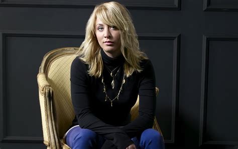 Kaley Cuoco On Chair Images Wallpaper HD Celebrities K Wallpapers Images And Background