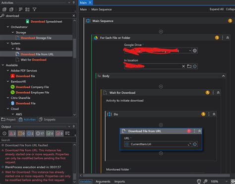 Download File From Url In Loop Causing Errors Robot Uipath