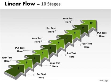 Consulting Diagram Linear Flow Stages Marketing Diagram
