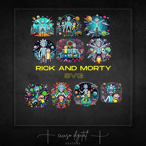 Rick And Morty Svg Files Rick And Morty Svg Bundle 2 Lihs