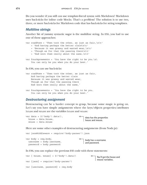 React Practical 102 474 Appendix E Es6 For Success Do You Wonder If