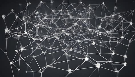 A Computer Generated Image Of A Complex Structure Made Of Connected Connected Lines And Dots