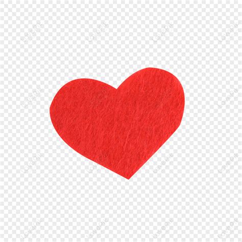 빨간색 펠트 사랑의 마음 하트 일러스트하트 모양사진술 Png 일러스트 무료 다운로드 Lovepik