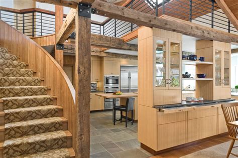 Contemporary Barn Kitchen Rob Sanders Architects Llc