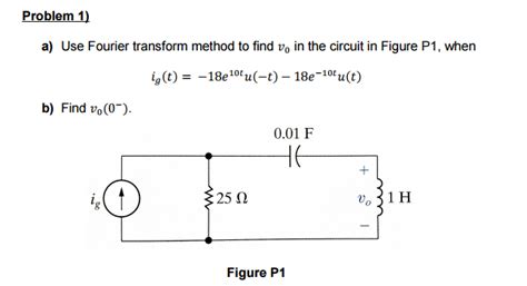 Solved A Use Fourier Transform Method To Find V In The Chegg
