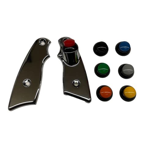 Titan Billet Shifter Lever Button Grips Chrome