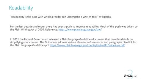 Document Readability Analysis Ppt Document Readability Analysis Ppt