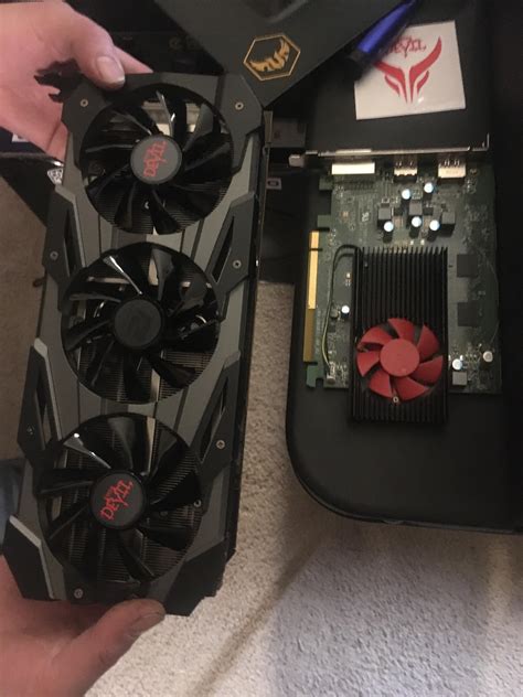 i guess you can call my new gpu an upgrade i guess r pcmasterrace