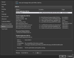 How To Load Solver Add In In Excel If It Is Not Showing
