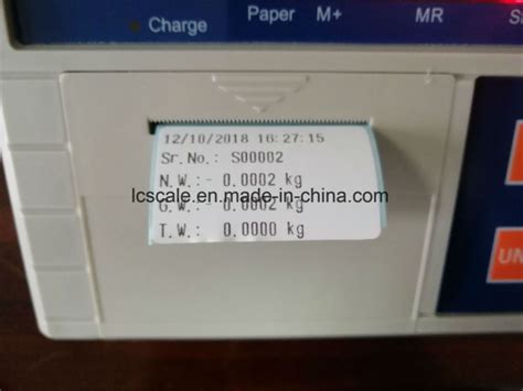 China Label Printer Weighing Indicator China Scale Electronic Weighing Scale