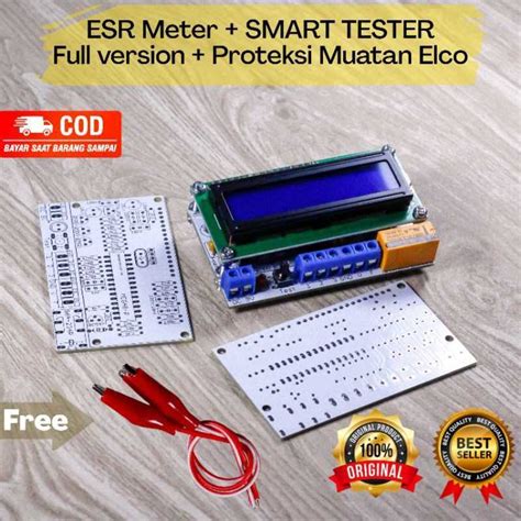 Jual ESR METER SMART TESTER DIGITAL DIGITAL ESR METER Esr Meter PLUS PROTEKSI MUATAN ELCO
