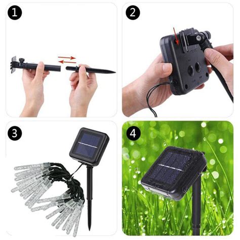 Badu Bg 8m 40 Led слънчева светлина Струна Висулка Водна капка Приказни светлини Струна Външна