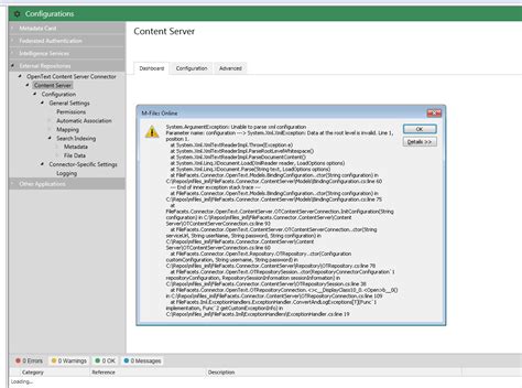 Error While Authenticating Content Server Connector Server Configuration Forums M Files