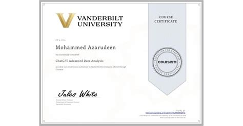 🎉 just wrapped up an awesome data analysis course with chatgpt from coursera and vanderbilt