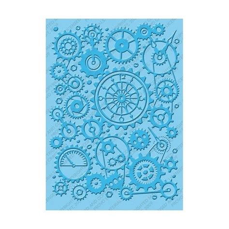 Cuttlebug 5x7 Embossing Folder Clockworks