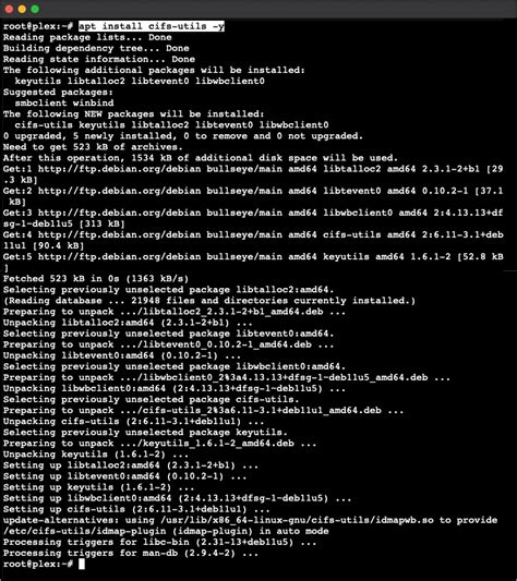 how to install plex media server in a proxmox linux container lxc