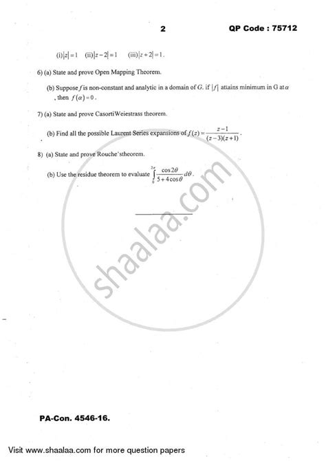 complex analysis 2016 2017 ma mathematics idol correspondence part
