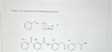 Solved What Is The Major Product Of The Following