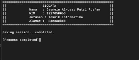 Program C Index Menampilkan Biodata Jasmeinalbaar Medium