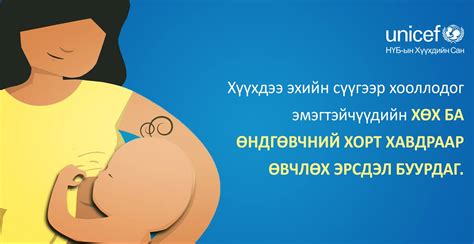 Unicef Mongolia Эхийн сүүгээр хооллохын ач холбогдлын Facebook